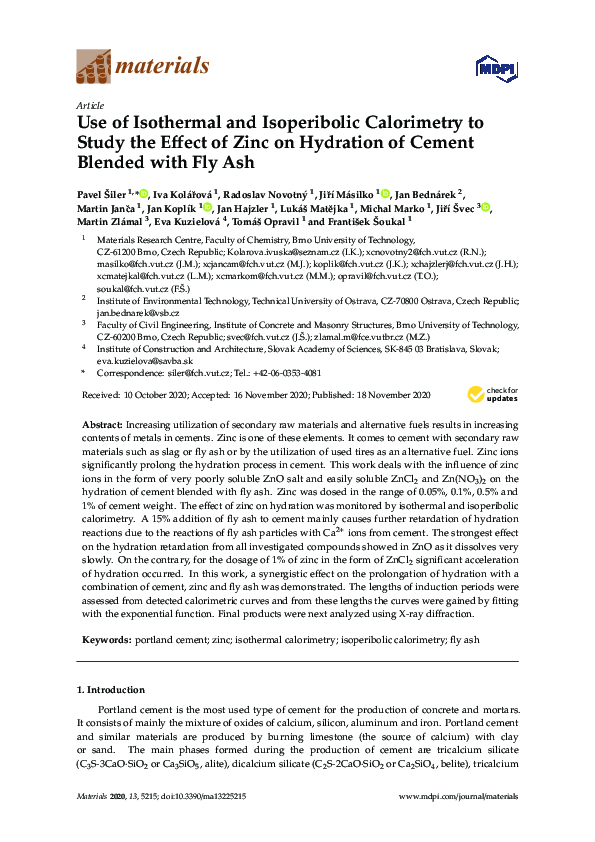 (PDF) Use of Isothermal and Isoperibolic Calorimetry to Study the ...