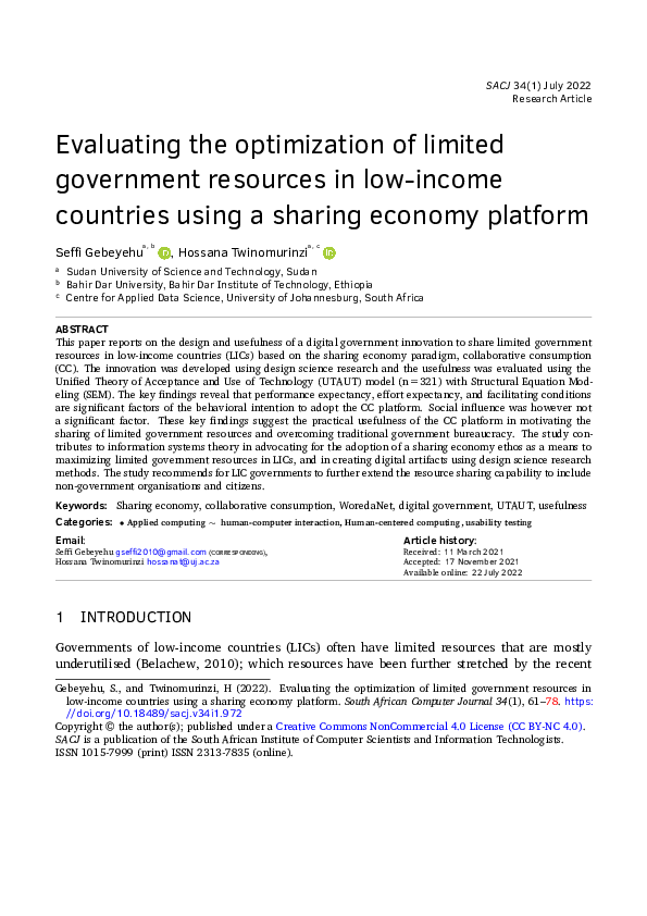 (PDF) Evaluating the optimization of limited government resources in ...