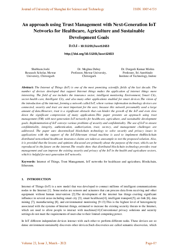 (PDF) An approach using Trust Management with Next-Generation IoT ...