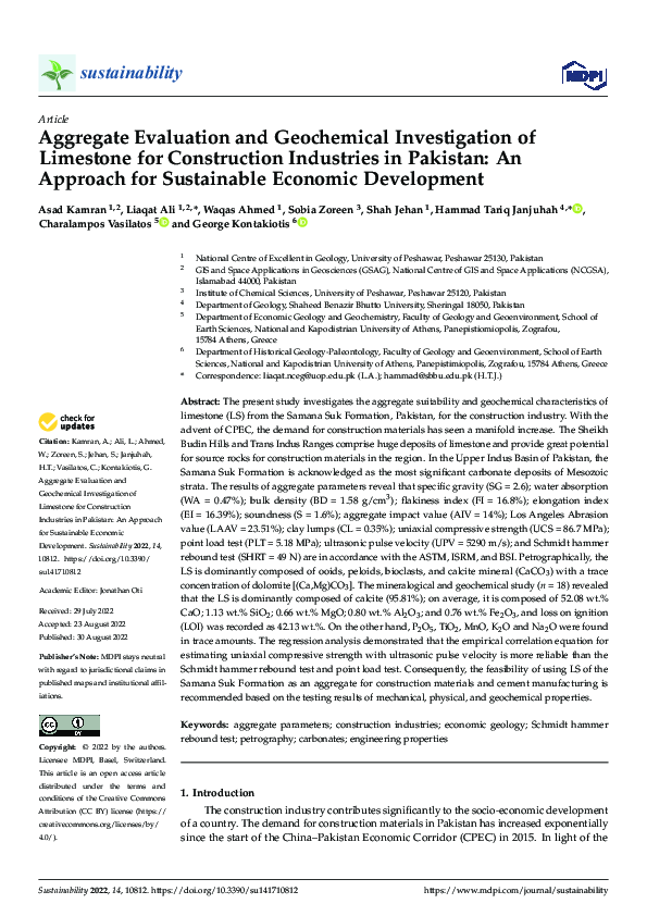 (PDF) Aggregate Evaluation and Geochemical Investigation of Limestone ...