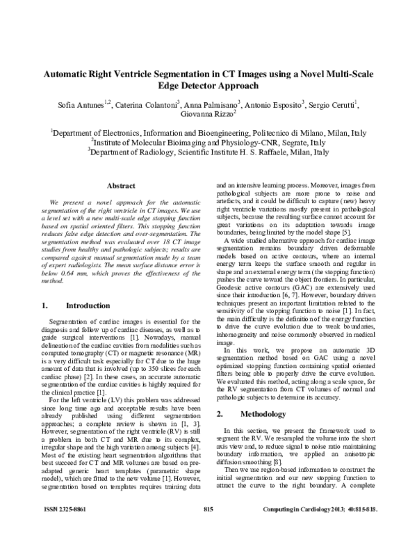 (PDF) Automatic right ventricle segmentation in CT images using a novel multi-scale edge ...
