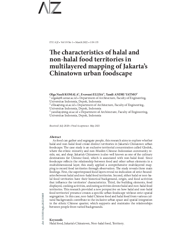 (PDF) The characteristics of halal and non-halal food territories in ...