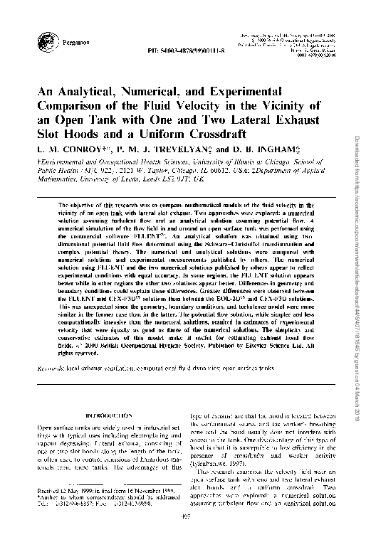 (PDF) An Analytical, Numerical, and Experimental Comparison of the ...