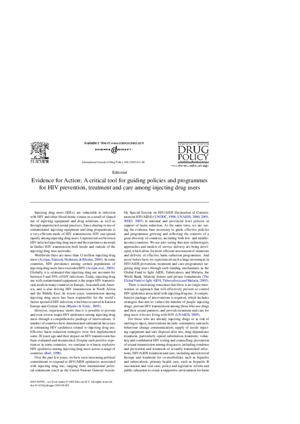 (PDF) Evidence for Action: A critical tool for guiding policies and ...