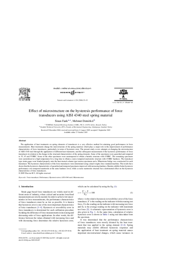 (PDF) Effect of microstructure on the hysteresis performance of force ...
