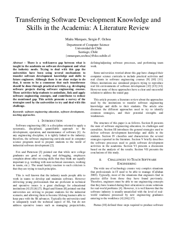 (PDF) Bridging Software Engineering Education and Industry