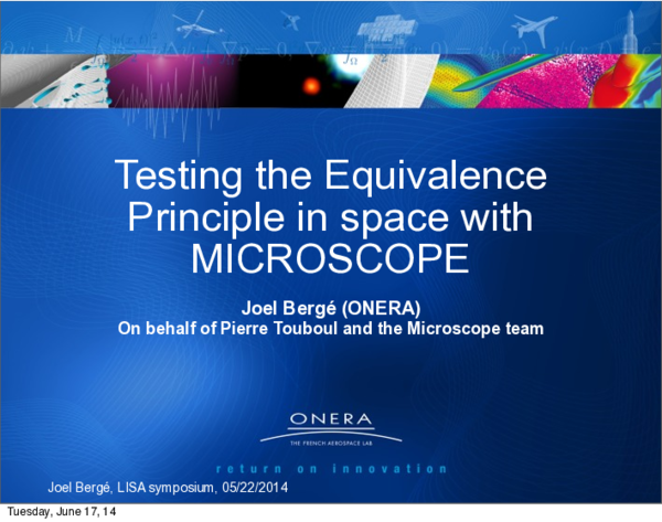 Pdf Testing The Equivalence Principle In Space With Microscope The Data Analysis Challenge