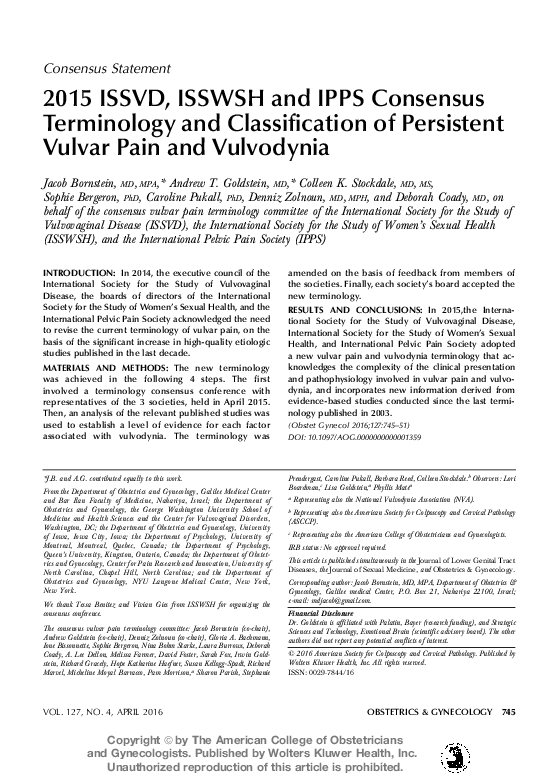 (PDF) 2015 ISSVD, ISSWSH and IPPS Consensus Terminology and ...