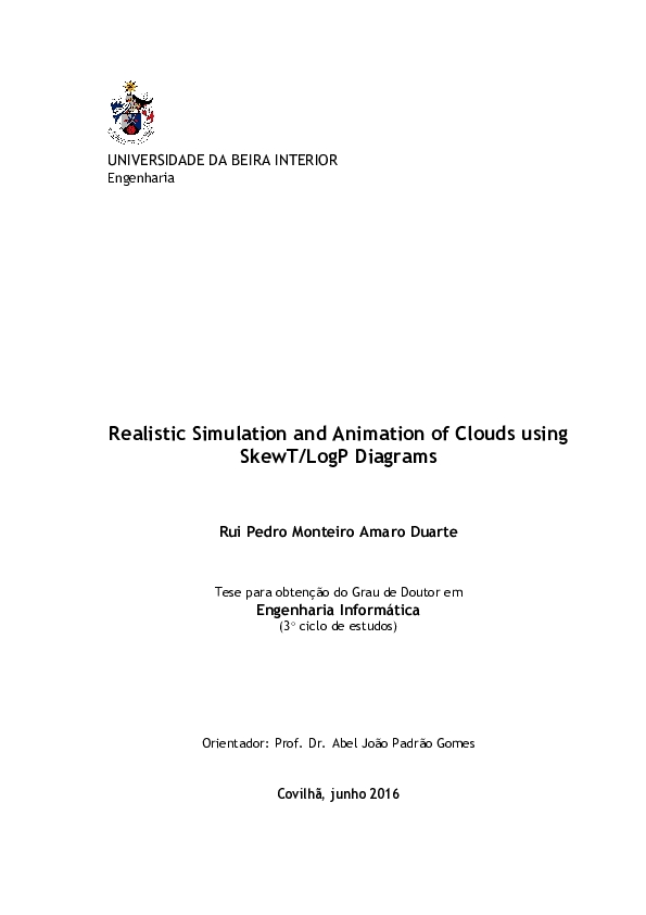 (PDF) Realistic simulation and animation of clouds using SkewT-LogP diagrams