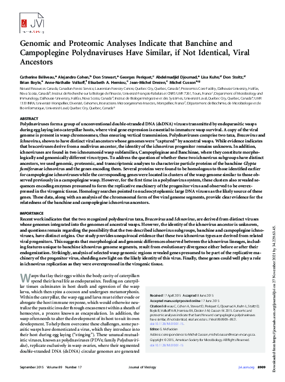 (PDF) Genomic and Proteomic Analyses