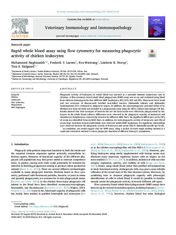 (PDF) Rapid whole blood assay using flow cytometry for measuring ...