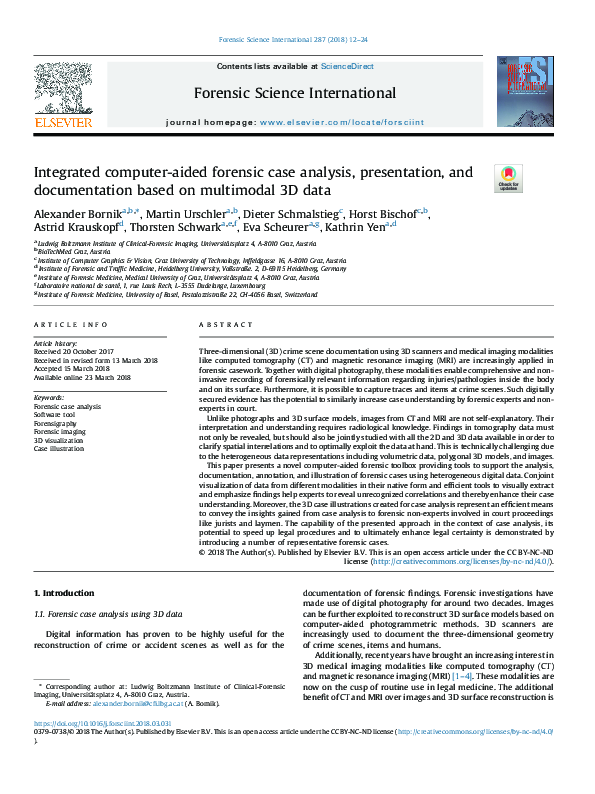 (PDF) Integrated computer-aided forensic case analysis, presentation ...