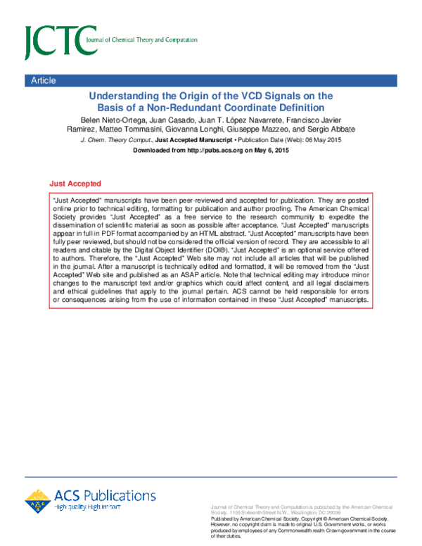 (PDF) Understanding the Origin of the VCD Signals on the Basis of a Non ...