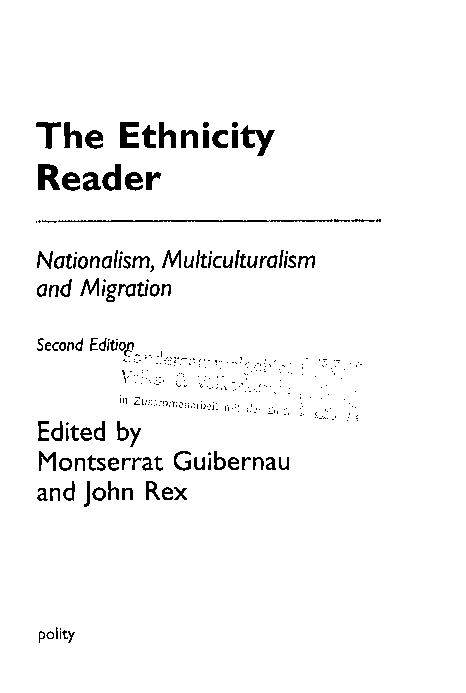 (PDF) The ethnicity reader: Nationalism, multiculturalism and migration