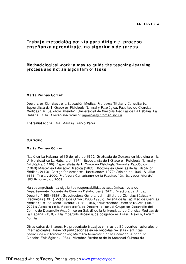 (PDF) Methodological work: a way to guide the teaching-learning process and not an algorithm of ...