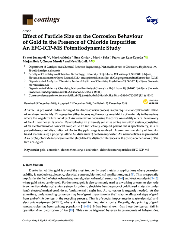 (PDF) Effect of Particle Size on the Corrosion Behaviour of Gold in the Presence of Chloride ...