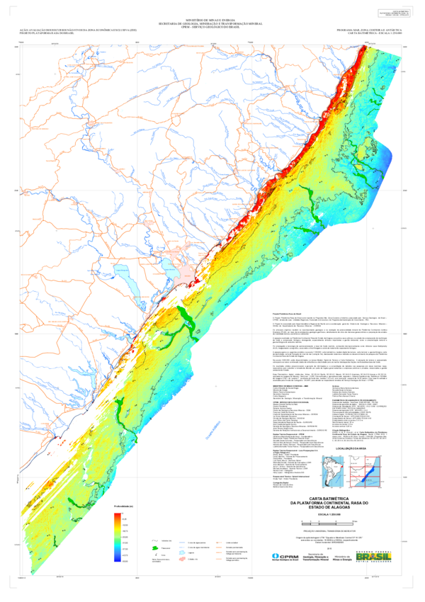 (PDF) Carta batimétrica da plataforma continental rasa do Estado de Alagoas