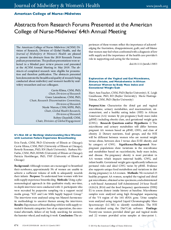 (PDF) Umbilical Cord Practices of Members of the American College of ...