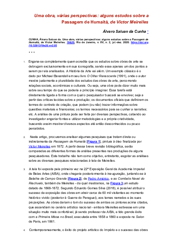 (PDF) Uma obra, várias perspectivas: alguns estudos sobre a Passagem de ...