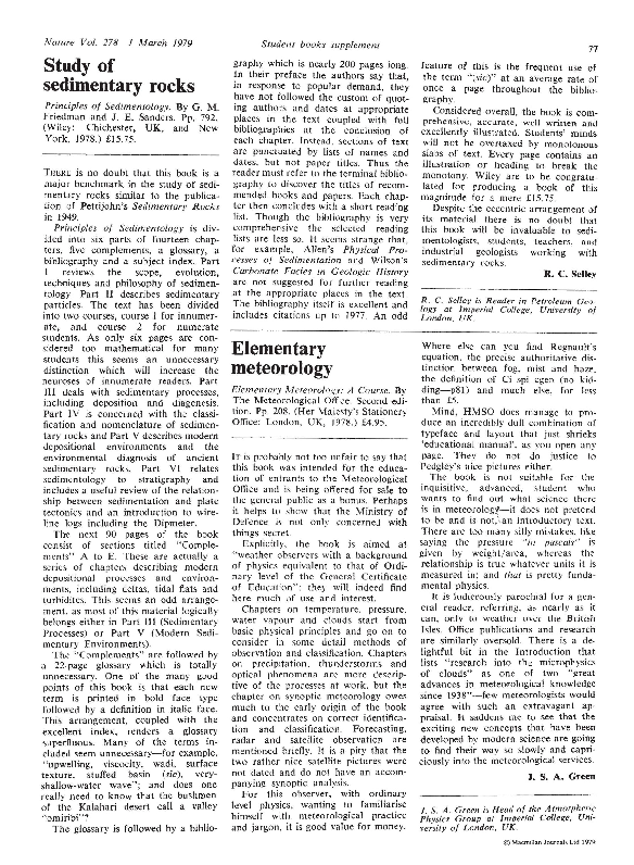 (PDF) Study of sedimentary rocks