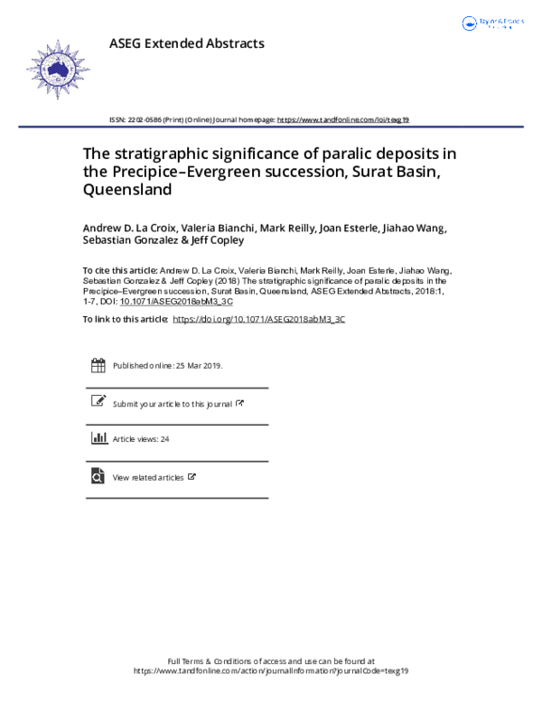 (PDF) The stratigraphic significance of paralic deposits in the ...