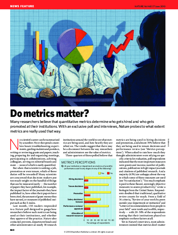 (PDF) Metrics: Do metrics matter?