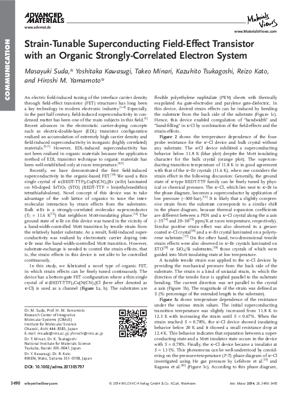 (PDF) Strain-Tunable Superconducting Field-Effect Transistor with an ...