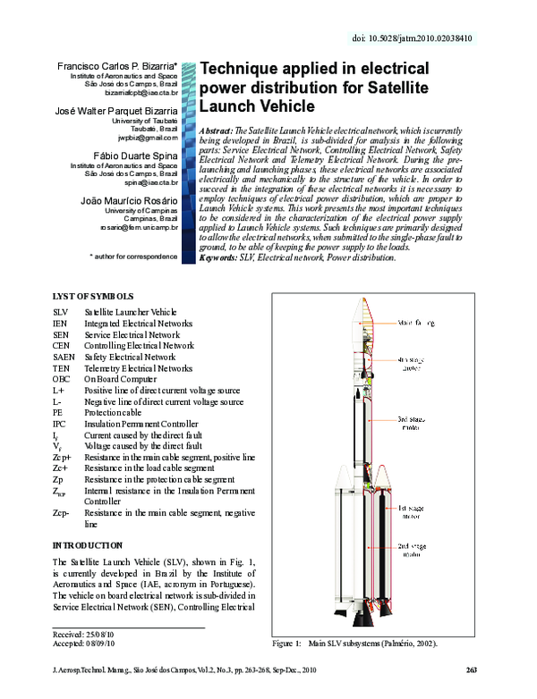 (PDF) Technique applied in electrical power distribution for Satellite ...