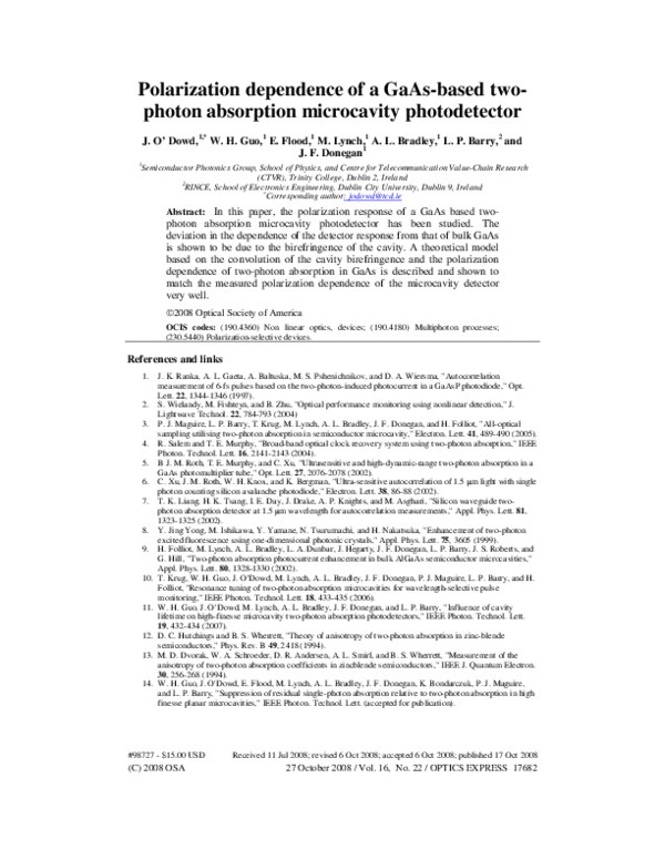 (PDF) Optical Performance Monitoring Using Nonlinear Detection