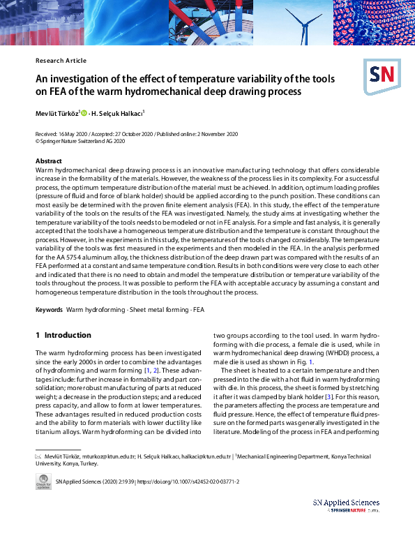 (PDF) An investigation of the effect of temperature variability of the ...