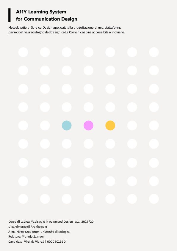 (PDF) A11Y Learning system for Communication Design: Metodologie di ...