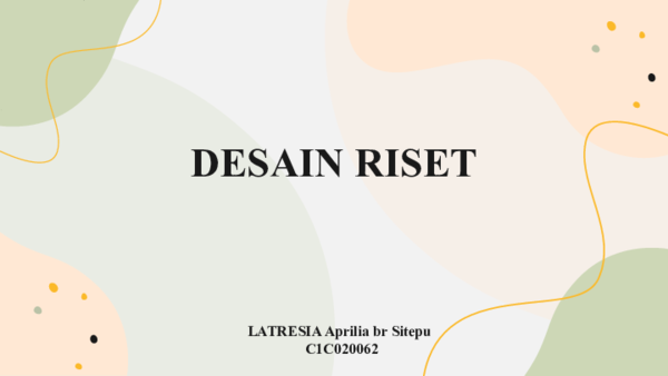 (PPT) PPT 5 METODOLOGI PENELITIAN - DESAIN RISET