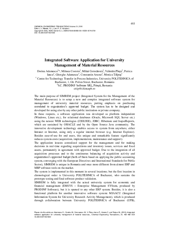 (PDF) Integrated Software Application for University Management of ...