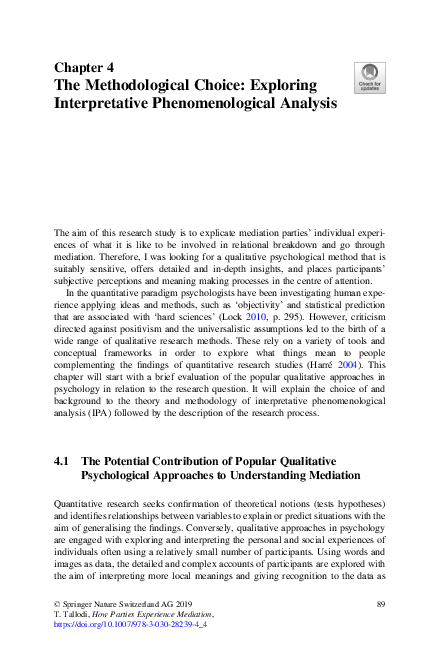 (PDF) The Methodological Choice: Exploring Interpretative ...