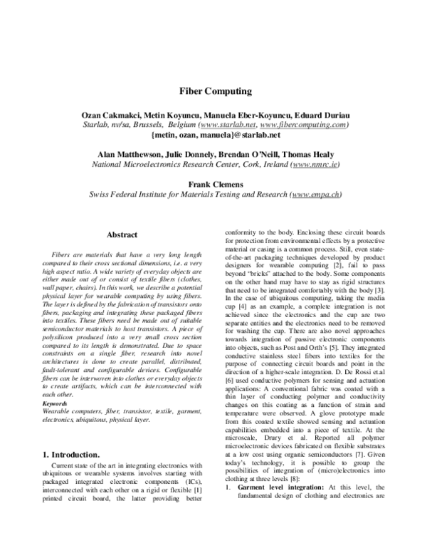 (PDF) Fiber Computing