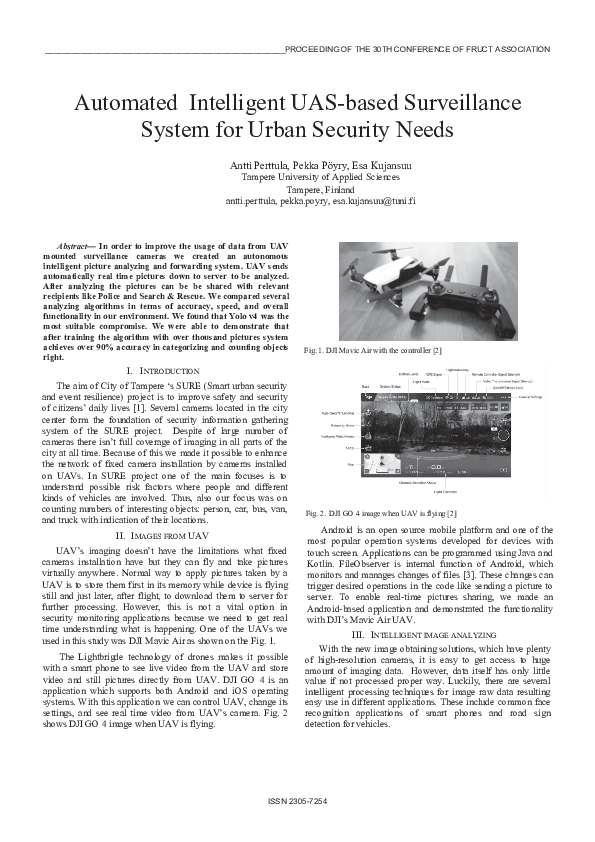 (PDF) Automated Intelligent UAS-based Surveillance System for Urban ...