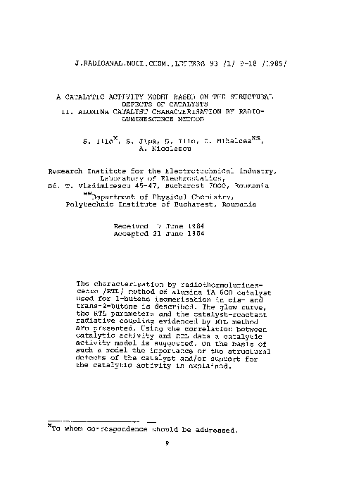 (PDF) A catalytic activity model based on the structural defects of ...