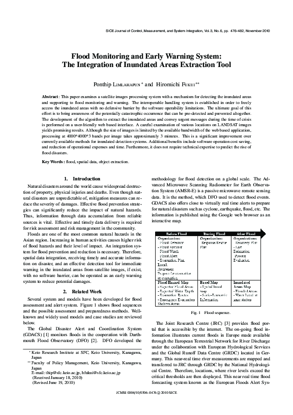 (PDF) Flood Monitoring and Early Warning System: The Integration of ...