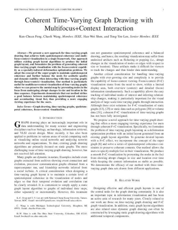 (PDF) Coherent Time-Varying Graph Drawing with Multifocus+Context ...