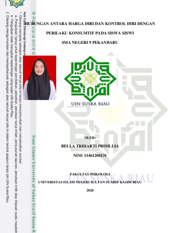 (PDF) Hubungan Antara Harga Diri Dan Kontrol Diri Dengan Perilaku Konsumtif Pada Siswa Siswi Sma ...