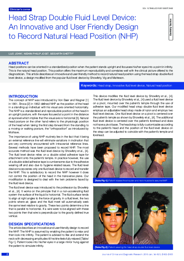 (PDF) Head Strap Double Fluid Level Device: An Innovative and User ...