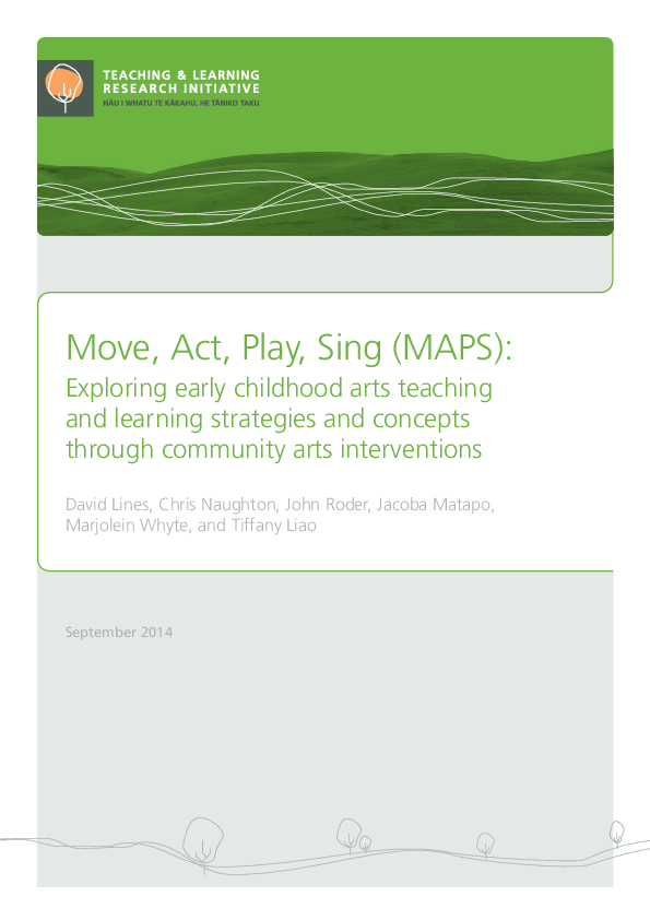 (PDF) Move, Act, Play, Sing (MAPS): Exploring early childhood arts ...