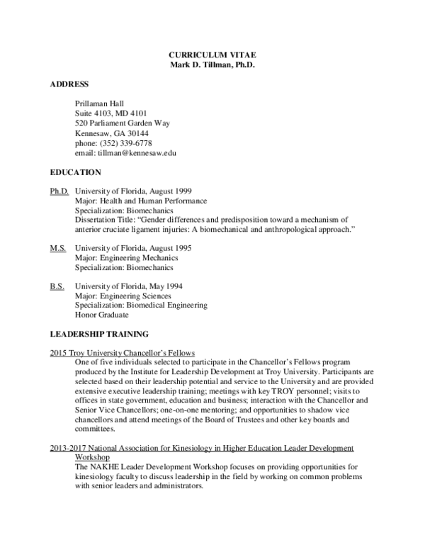 (PDF) CURRICULUM VITAE (abbreviated)