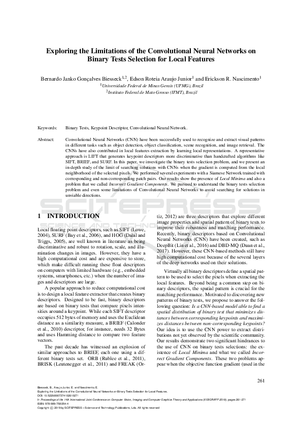 Pdf Exploring The Limitations Of The Convolutional Neural Networks On