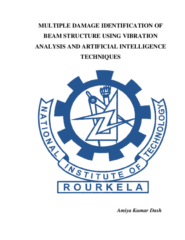 (PDF) Multiple Damage Identification of Beam StructureUsing Vibration Analysis and Artificial ...