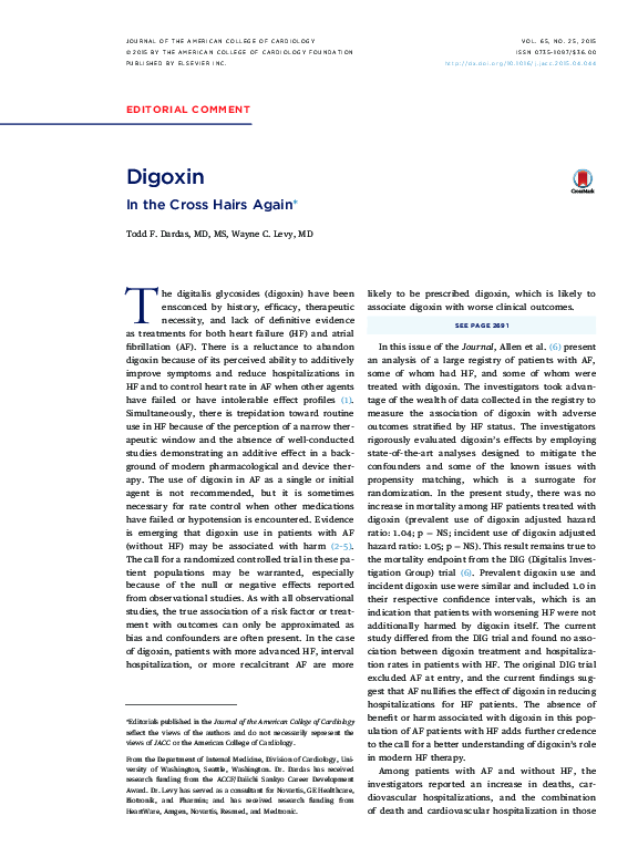 (PDF) Digoxin