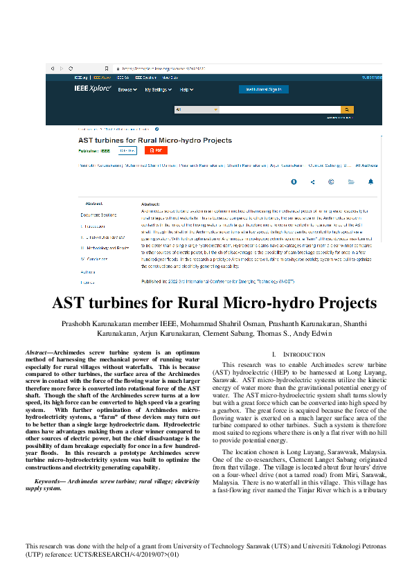 (PDF) Optimizing Archimedes Screw Turbines for Micro-Hydro