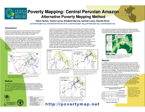 (PDF) Poverty mapping: Central Peruvian Amazon: Alternative poverty ...