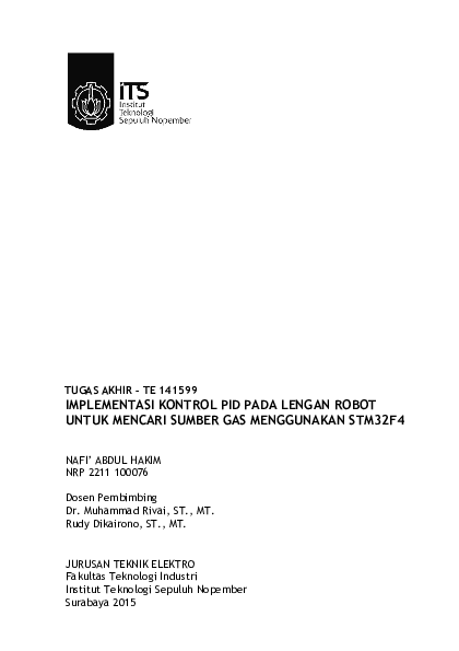 (PDF) Implementasi Kontrol PID Pada Lengan Robot Untuk Mencari Sumber Gas Menggunakan STM32F4