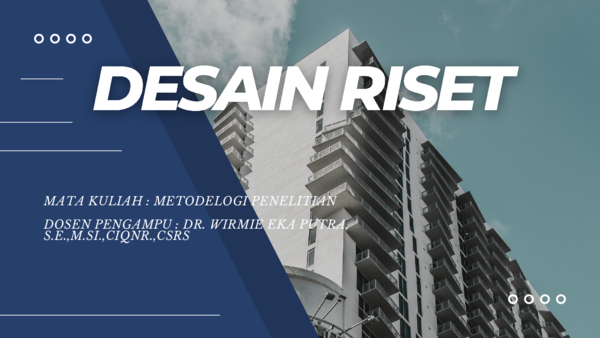 (PDF) 5) PPT DESAIN RISET